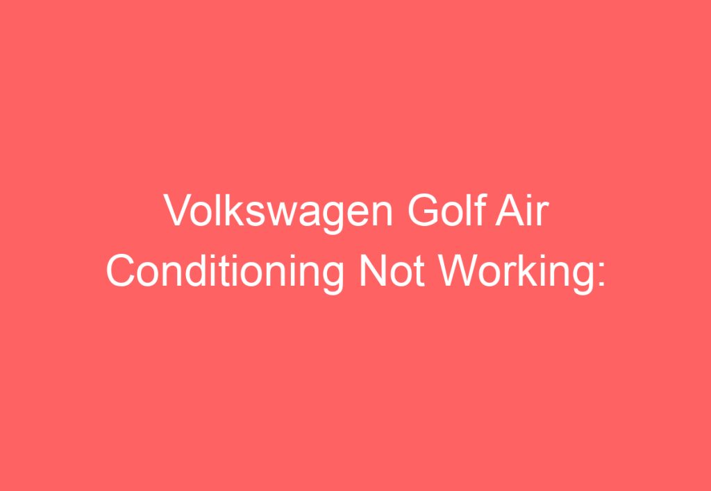 Volkswagen Eos Roof Not Working: [Causes & Proven Solutions ...