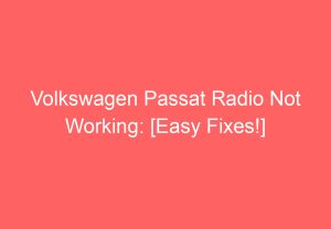 How Do I Reset My Volkswagen Radio Code: [Answered] - VolkswagenBuddy