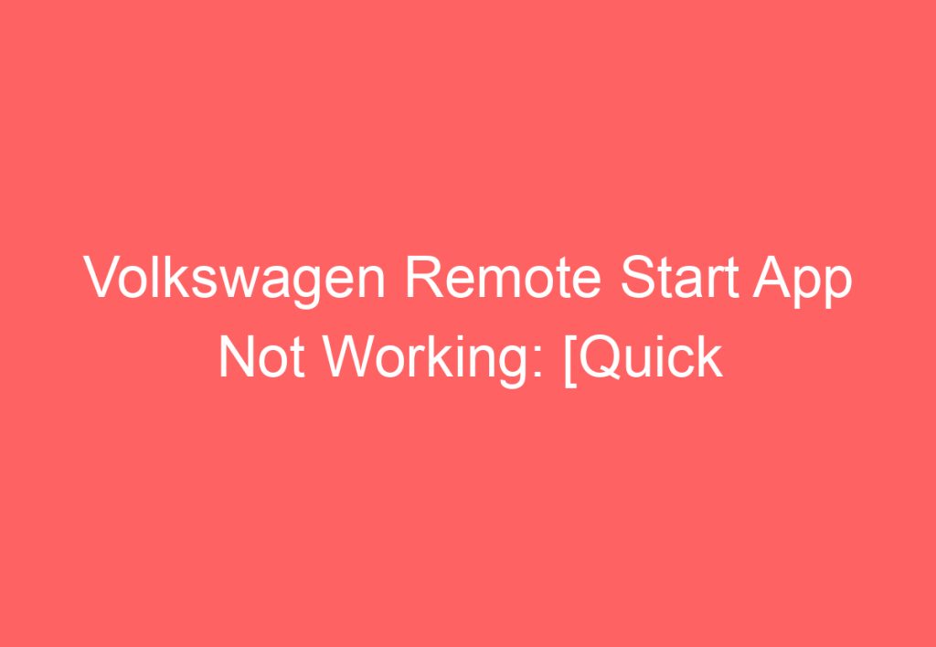 Volkswagen Beetle Radio Not Working: [Cause & Proven Fixes] - VolkswagenBuddy