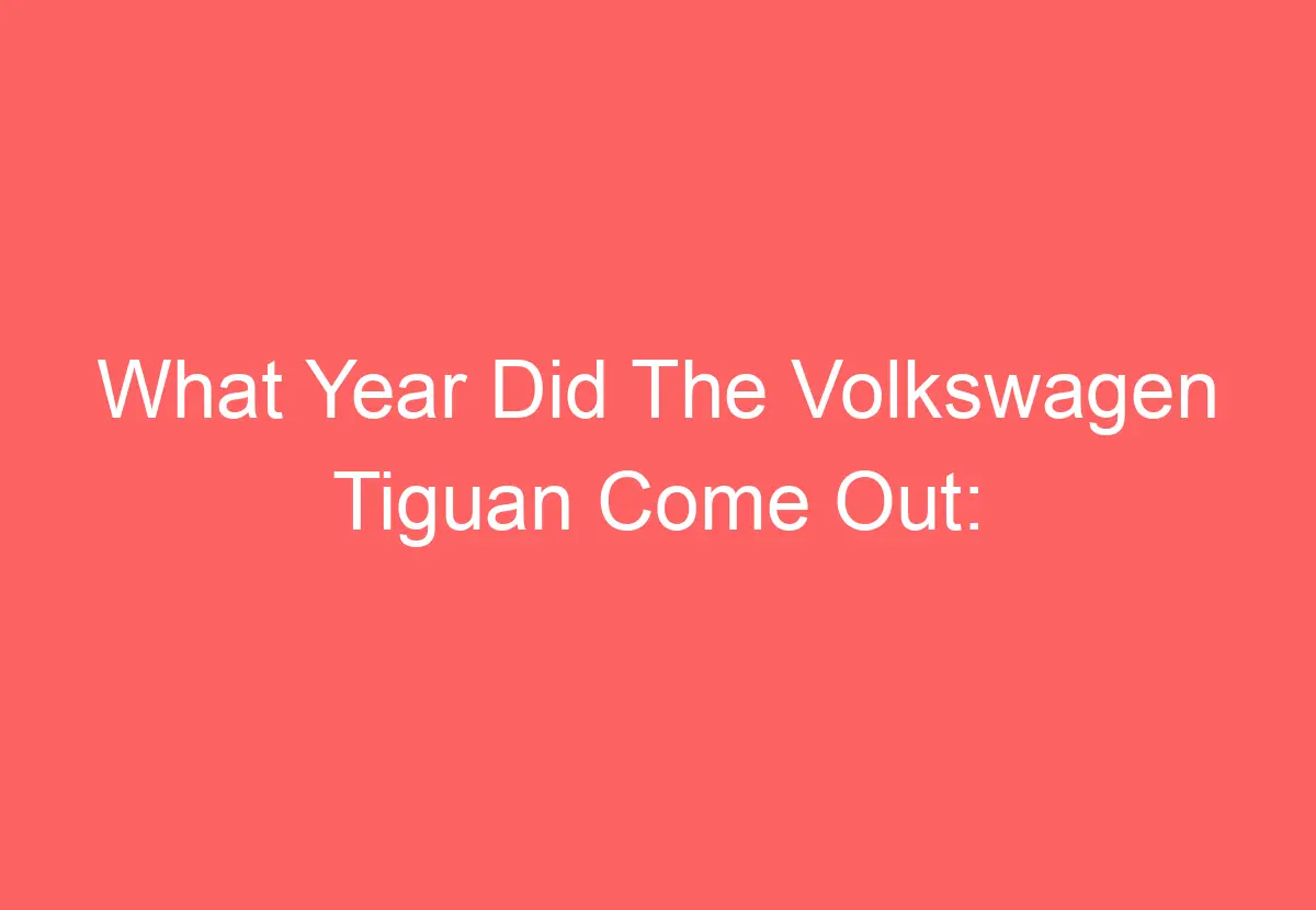What Does The Check Engine Light Mean On A Volkswagen Tiguan: [Find Out ...