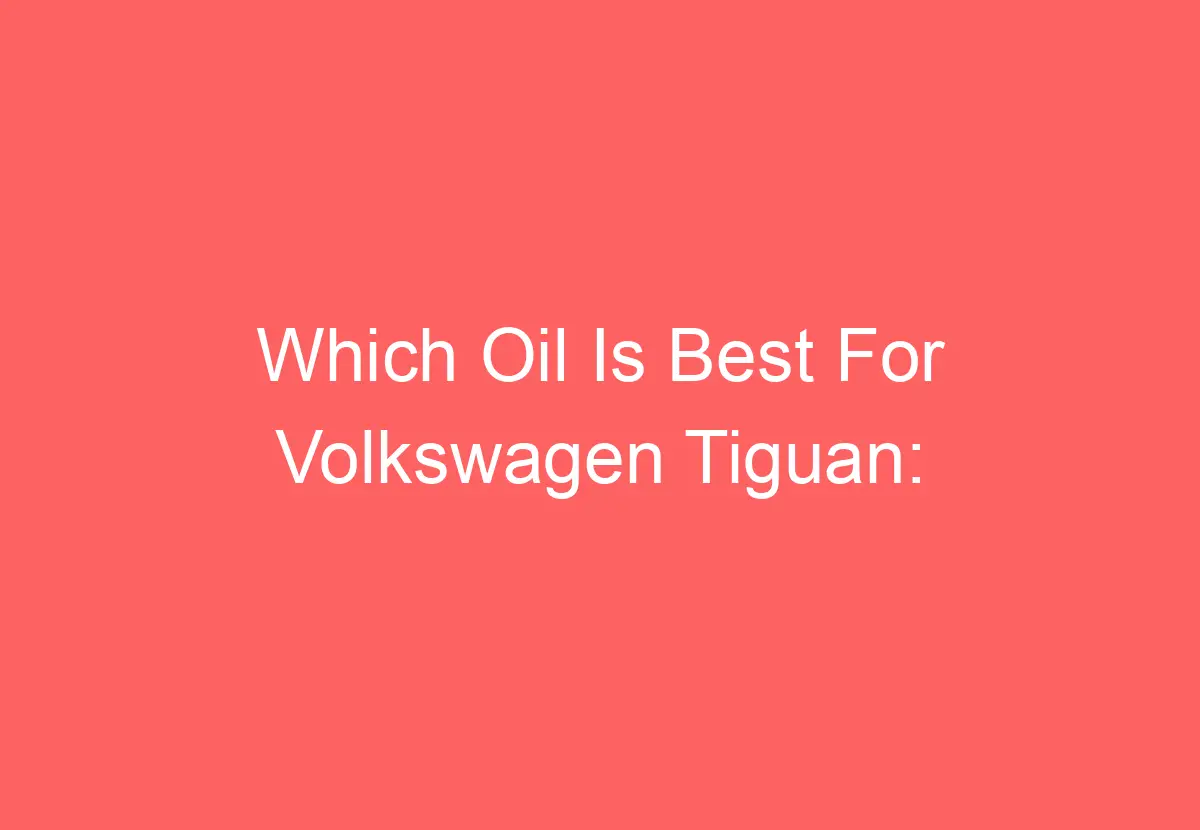 Why Is My Check Engine Light On Volkswagen Tiguan: [Explained ...