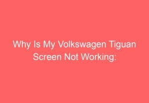 Why Is My Check Engine Light On Volkswagen Tiguan: [Explained ...