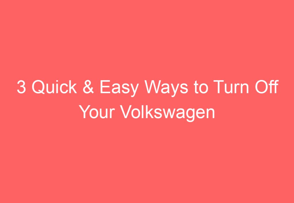Volkswagen Check Engine Codes [Explained] - VolkswagenBuddy