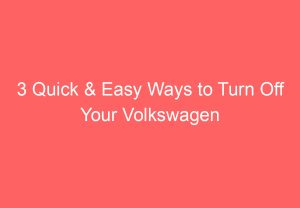Volkswagen Check Engine Codes [Explained] - VolkswagenBuddy