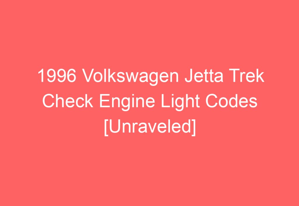 Volkswagen Tdi Engine Codes [Discovered] - VolkswagenBuddy