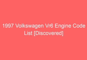 Volkswagen Engine Code Location [Answered] - VolkswagenBuddy