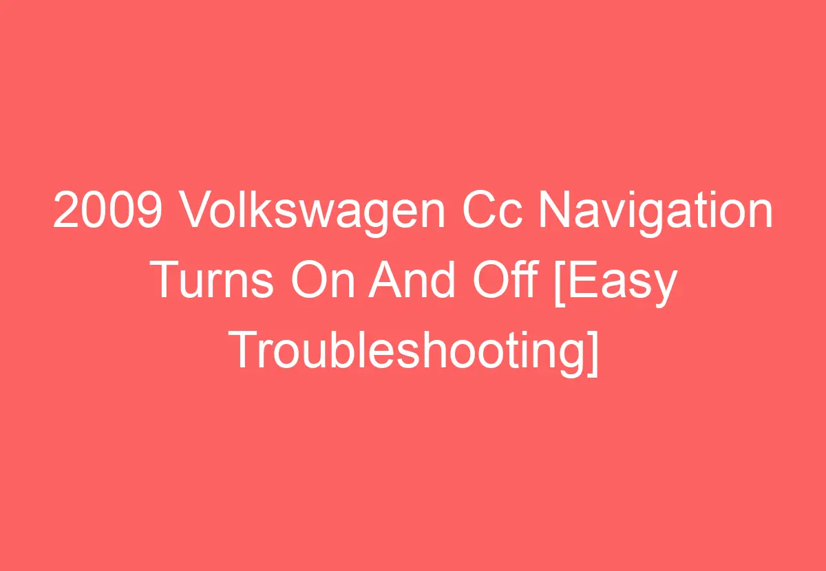 Volkswagen Polo Radio Not Working [Proven Ways To Fix] - VolkswagenBuddy
