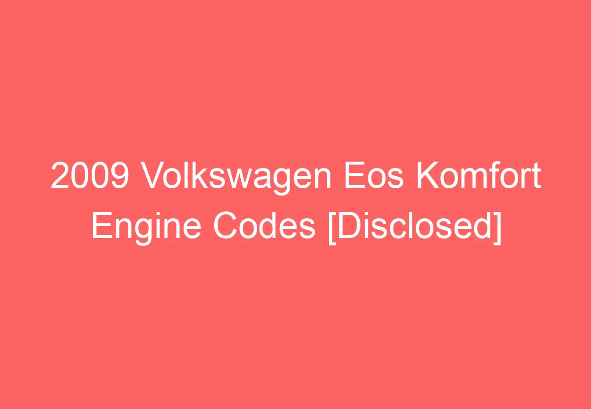 What Does The Check Engine Light Mean On A Volkswagen (Explained ...