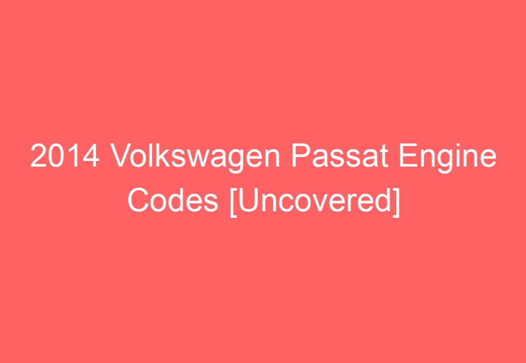 How To Reset Check Engine Light Volkswagen Passat (Explained ...