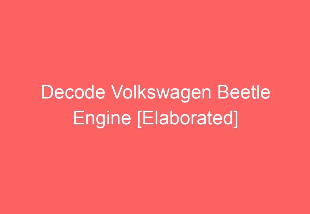 Which Volkswagen And Audi Models Use The Same Engine (Explained ...