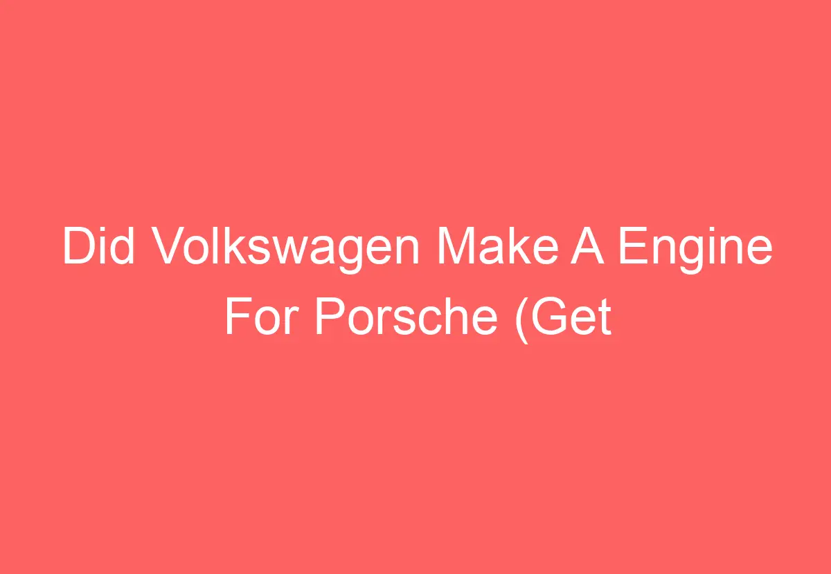 What Does The Check Engine Light Mean On A Volkswagen (Explained ...