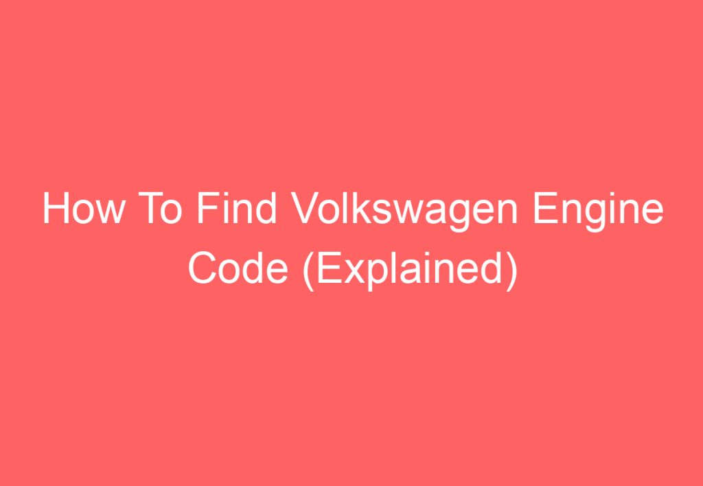 Where Is The Engine In A Volkswagen Beetle (Explained) - VolkswagenBuddy