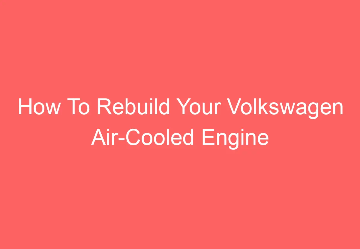 How To Find Volkswagen Engine Code (Explained) - VolkswagenBuddy