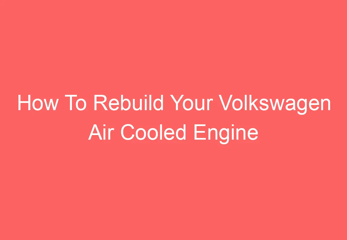 How To Find Volkswagen Engine Code (Explained) - VolkswagenBuddy