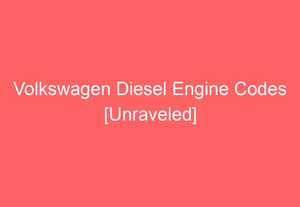 Volkswagen Check Engine Codes [Explained] - VolkswagenBuddy