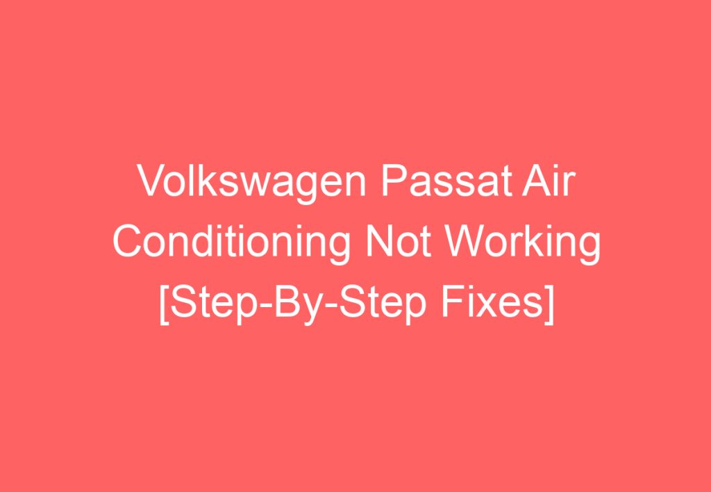 Volkswagen Jetta Heated Seat Not Working [How To Fix It] - VolkswagenBuddy