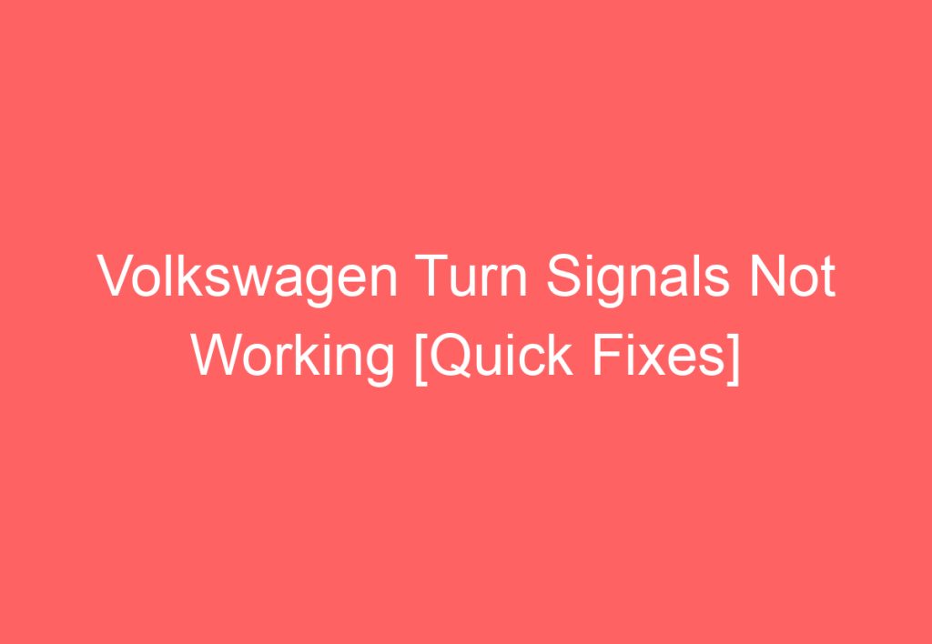 Volkswagen Speedometer Not Working [Here'S The Fix!] - VolkswagenBuddy