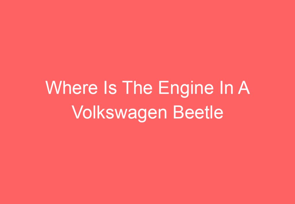 How To Find Volkswagen Engine Code (Explained) - VolkswagenBuddy