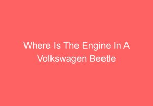How To Find Volkswagen Engine Code (Explained) - VolkswagenBuddy