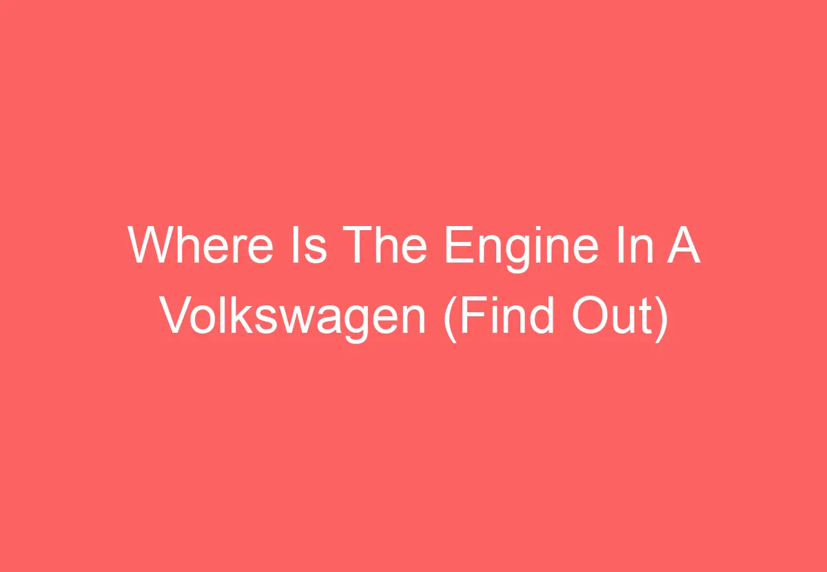What Does The Check Engine Light Mean On A Volkswagen (Explained ...